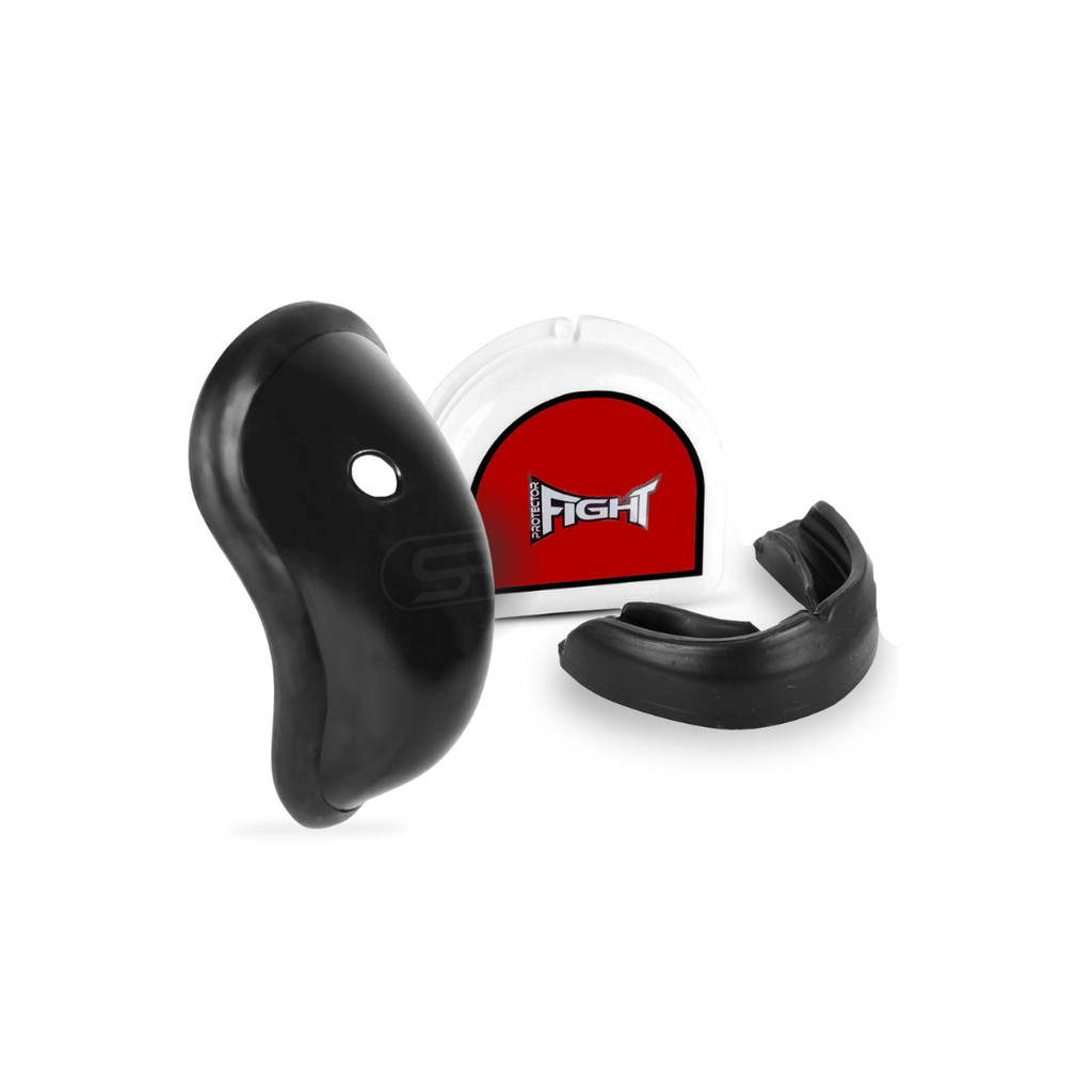 Protetor Genital Coquilha + Bucal Profissional Fight Prottector C ...