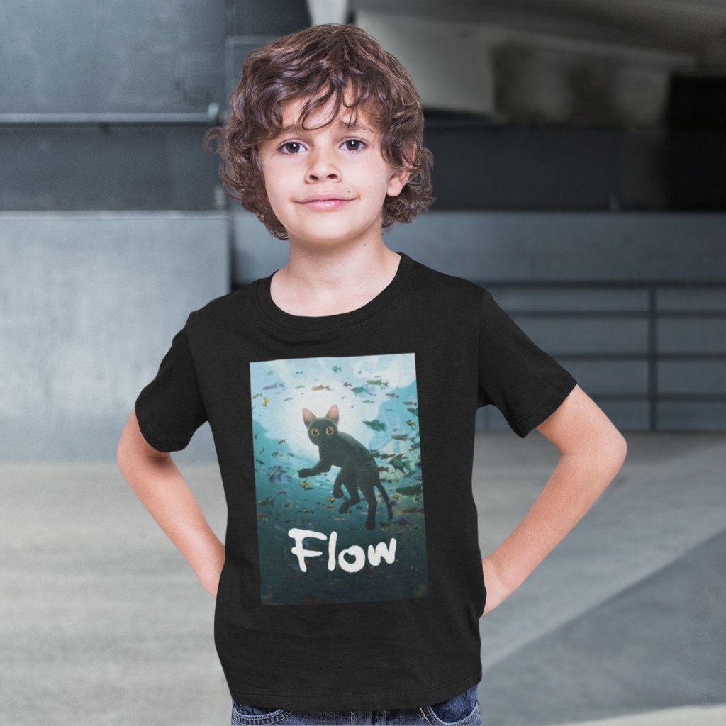 Camiseta Infantil Flow Cat Filme Oscar Gato Straume Desenho Animação ...