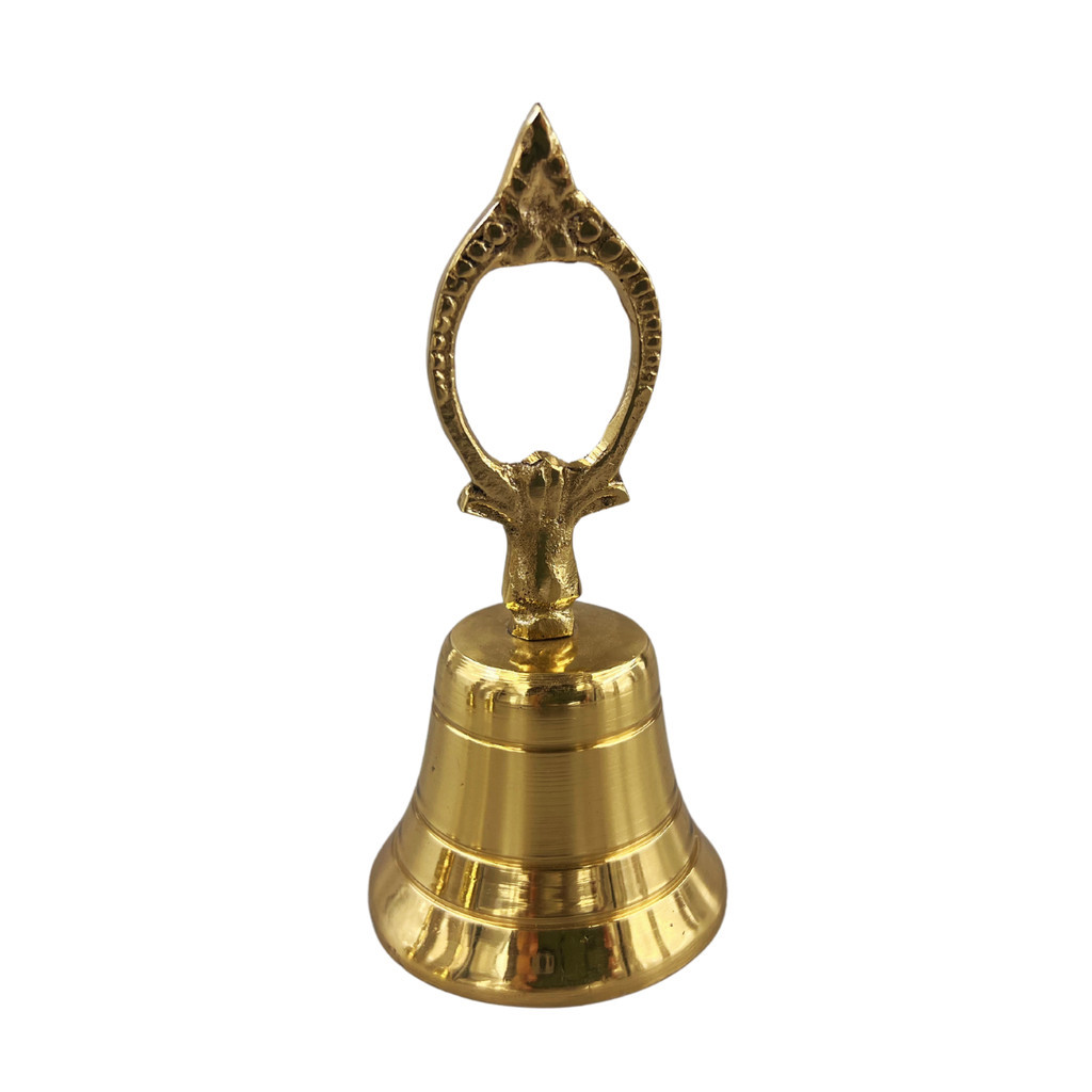 Sineta de mão em liga de bronze G (10 Cm ) | Shopee Brasil