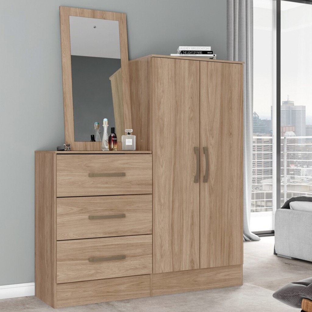 Cômoda 2 Portas 3 Gavetas Jequitibá B700 - Briz | Shopee Brasil