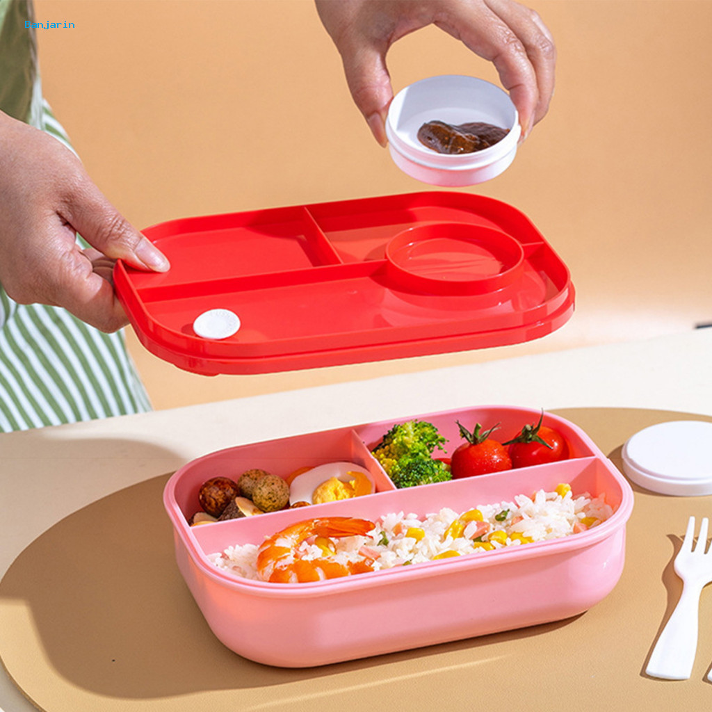 Easy-open Lunch Container Multiple Compartment Storage 1100ml Bento Box ...