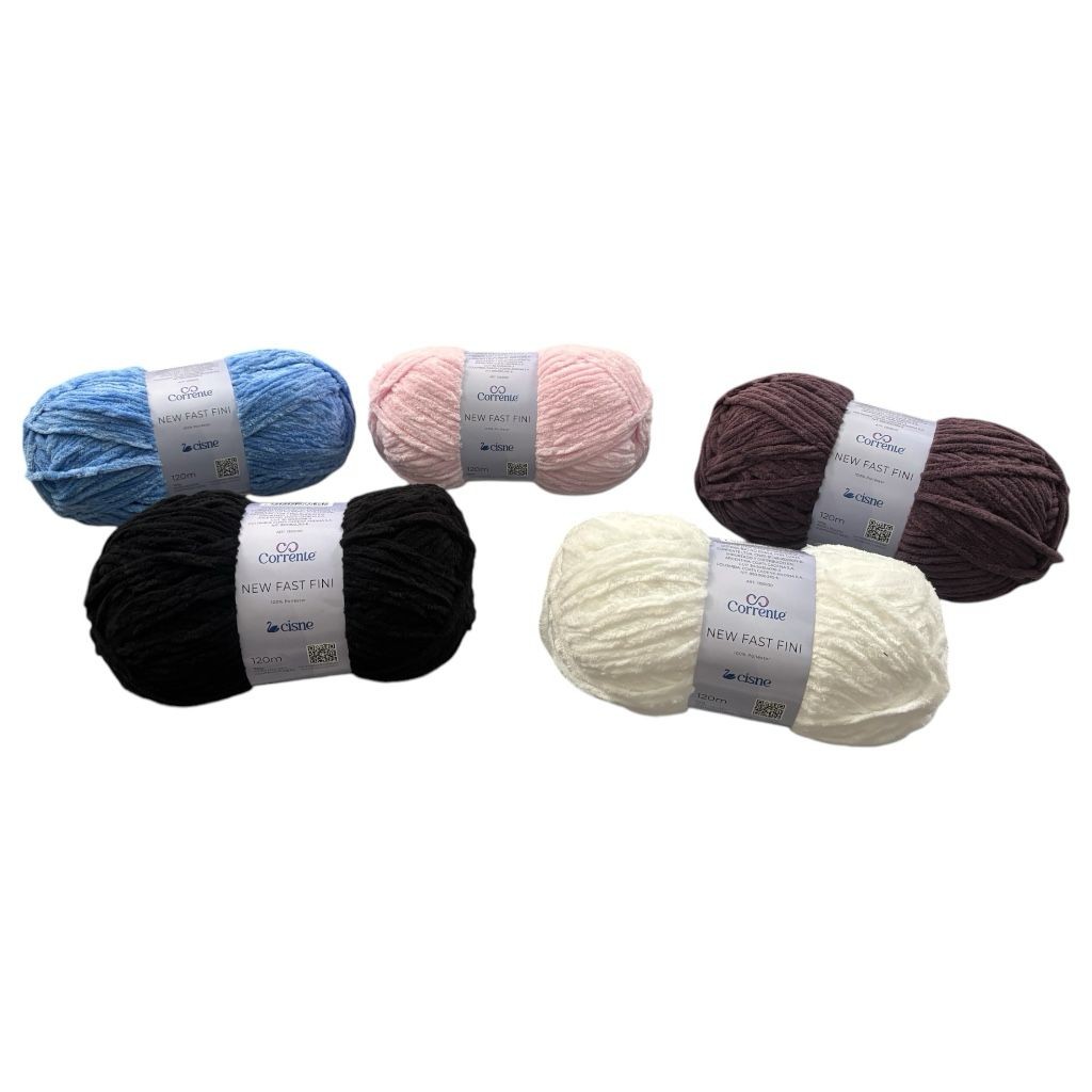 Lã New Fast Finni Cisne 120m 100g Linhas Corrente | Shopee Brasil