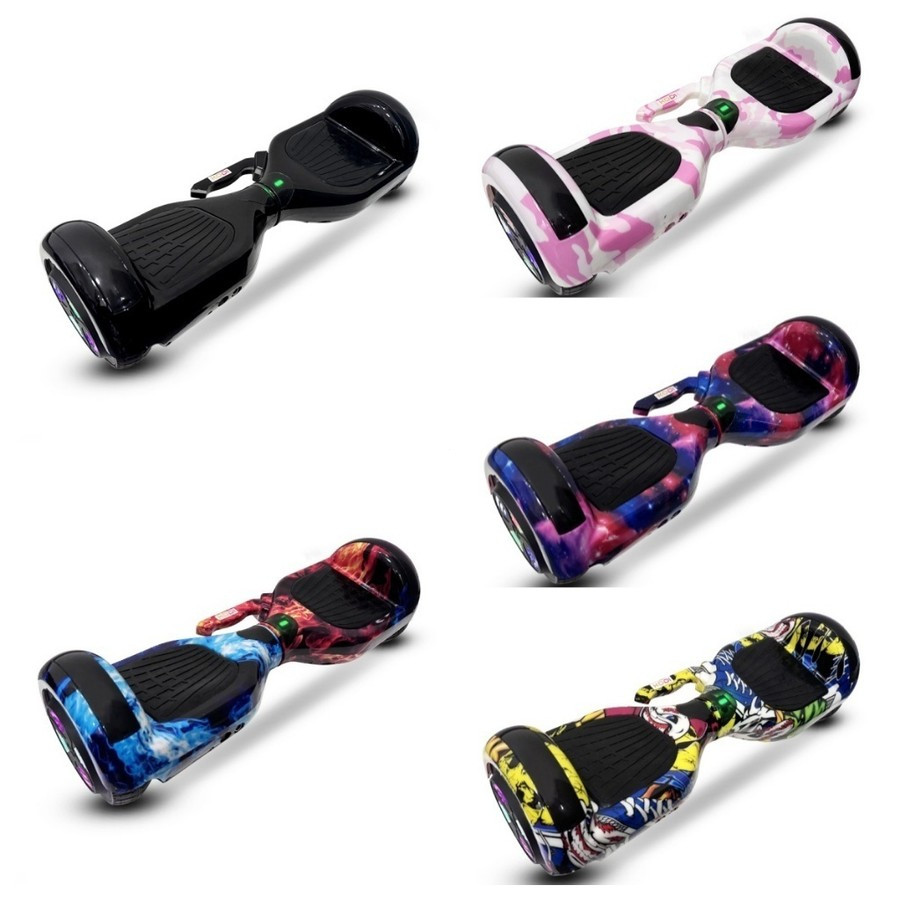 Hoverboard LED skate elétrico exclusivo 6,5 polegadas vem com controle remoto e alto-falante ...