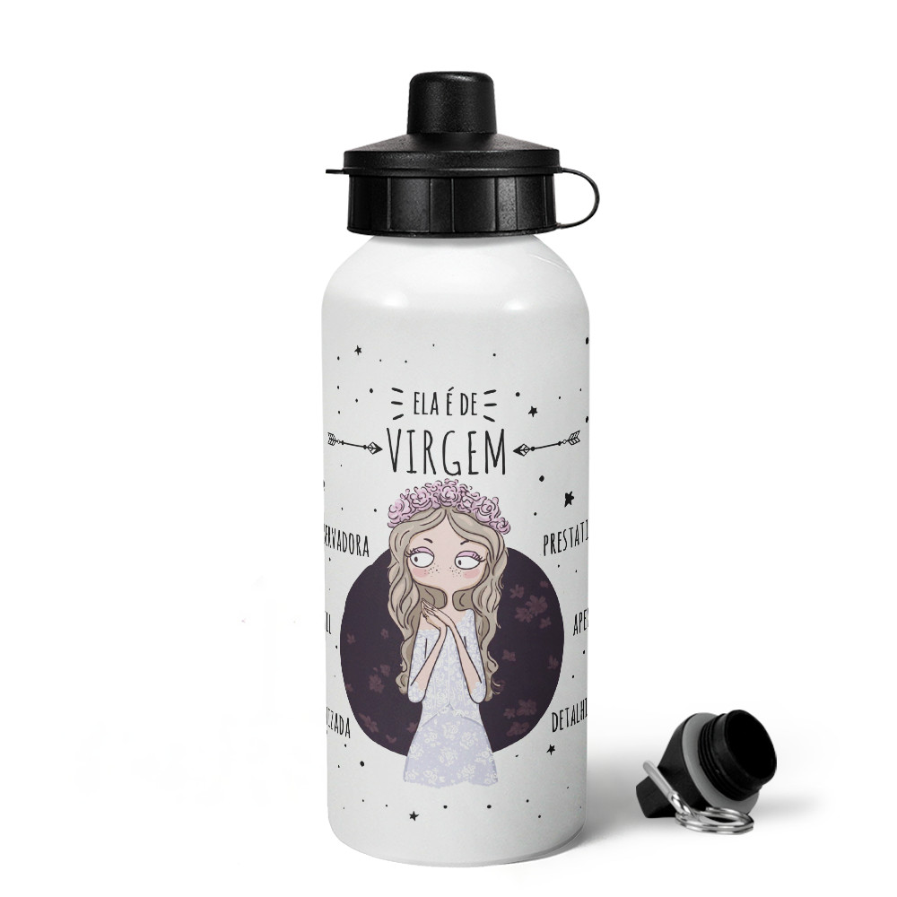 Garrafa Squeeze MQ Signos - Ela é de Virgem - 600ml | Shopee Brasil