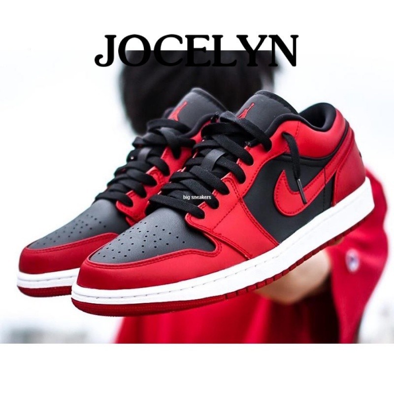 Nike Air Jordan 1bassvarsityred inverter preto vermelho baixo skate ...