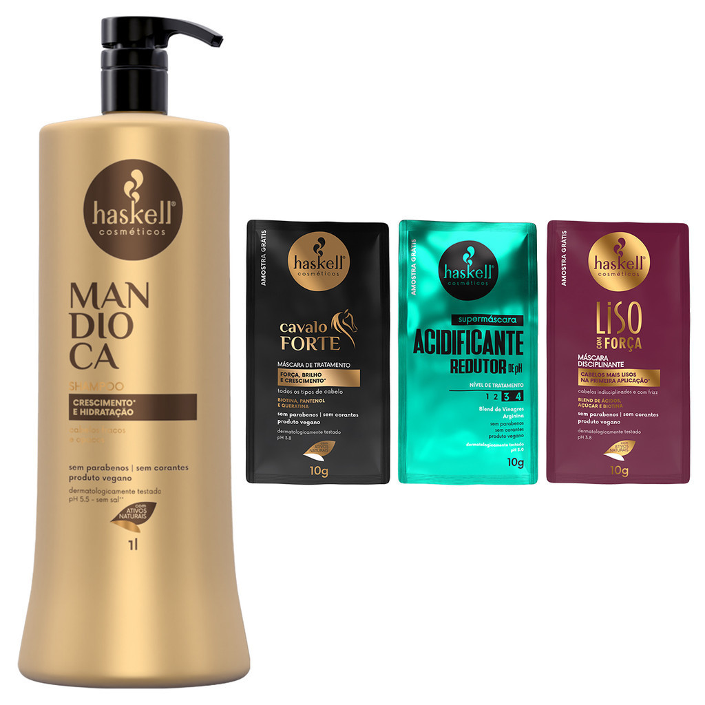 Haskell Mandioca Shampoo 1L | Shopee Brasil