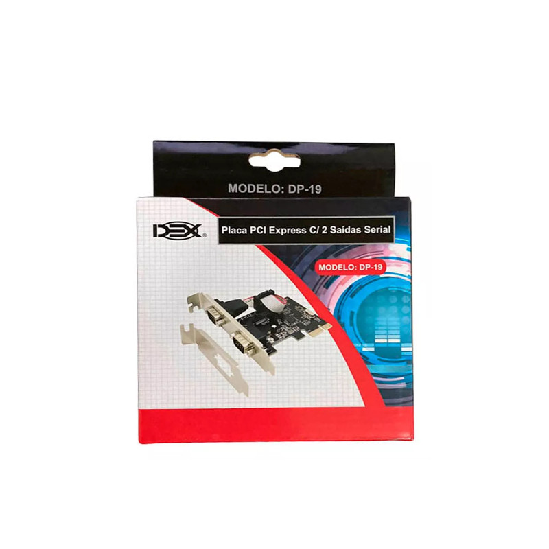 PLACA PCI COM 2 SAIDAS SERIAL - DEX | Shopee Brasil