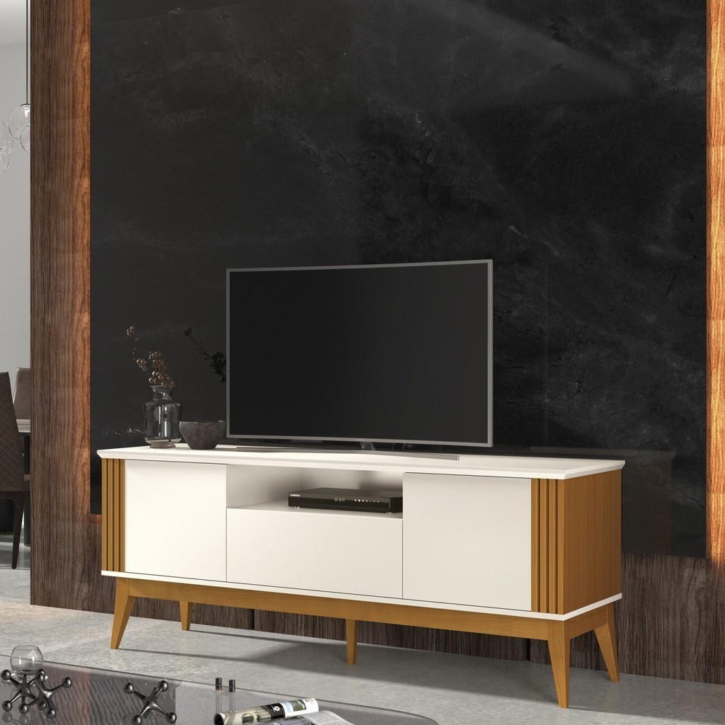 Rack para TV até 75 Polegadas 2 Portas 1 Gaveta Morgan 1.80 EDN Móveis | Shopee Brasil