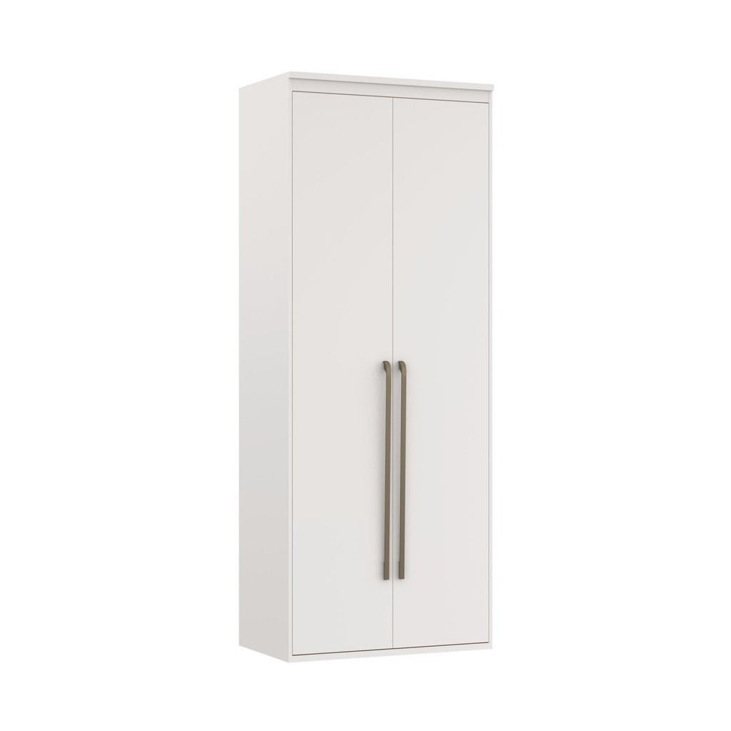 Guarda-Roupa Modulado 2 Portas com Gavetas 90 cm Branco | Shopee Brasil