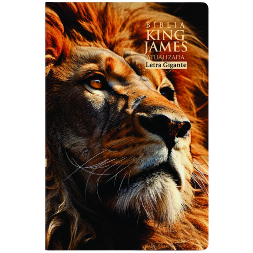 Bíblia King James | Letra Gigante | Leão Perfil | Capa Dura | Shopee Brasil