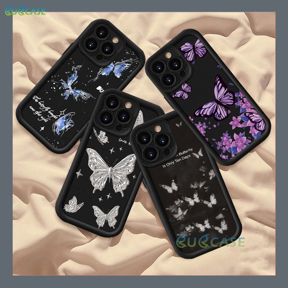 Capa Borboleta Transparente De Cor Clara Para Xiaomi POCO F5 F3 M4 PRO ...