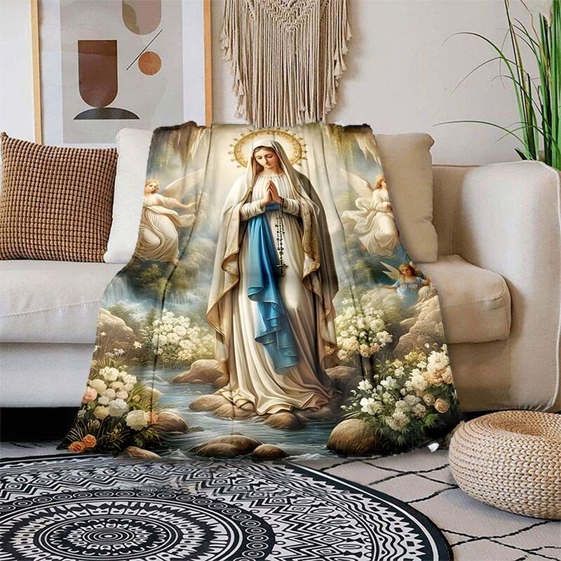 Jesus Cristo Jogar Manta Escritura Inspiradora Cristã Fé Cruz Religiosa ...