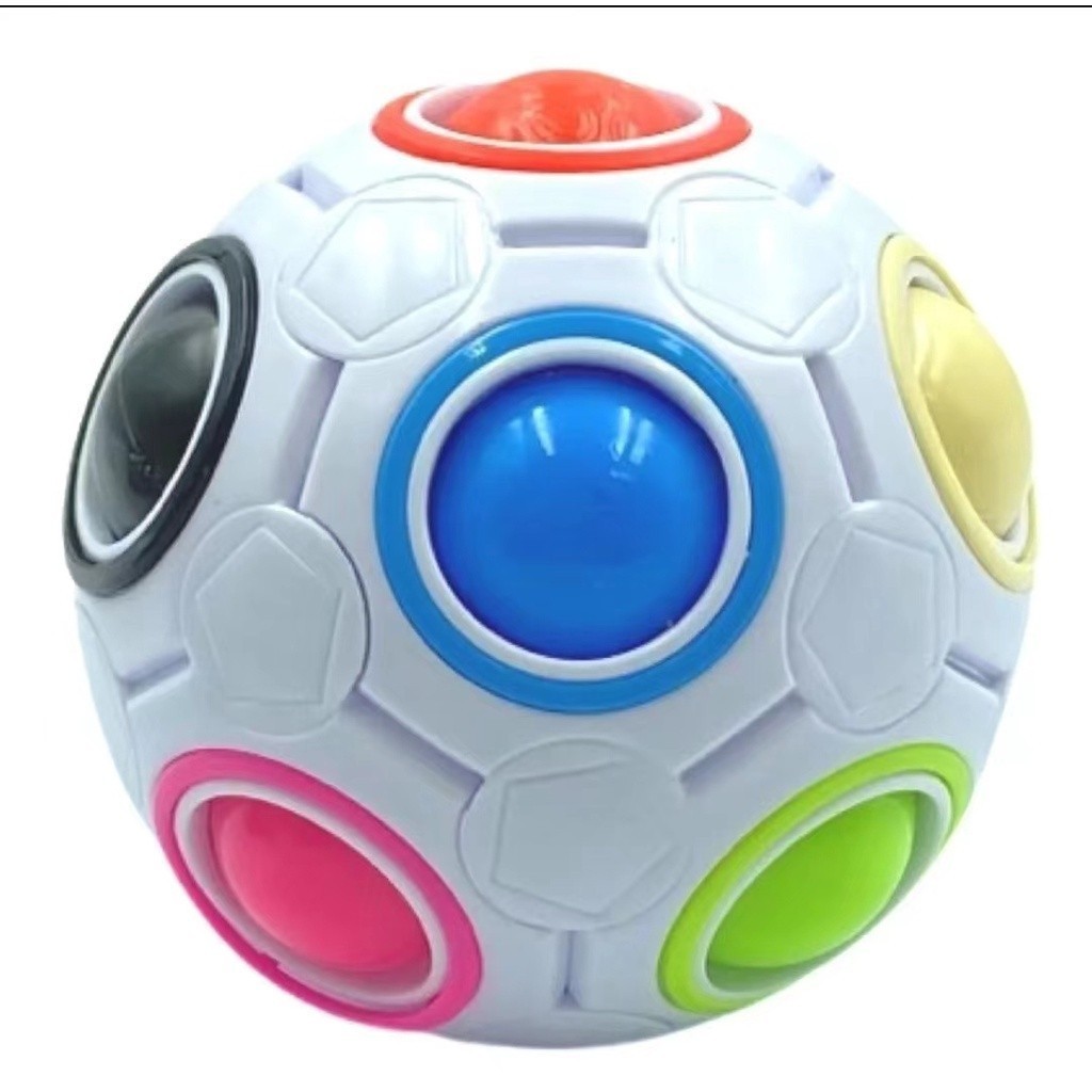 Cubo Mágico Bola Fidget Toy Puzzle Rainbow Ball Anti Estress | Shopee ...