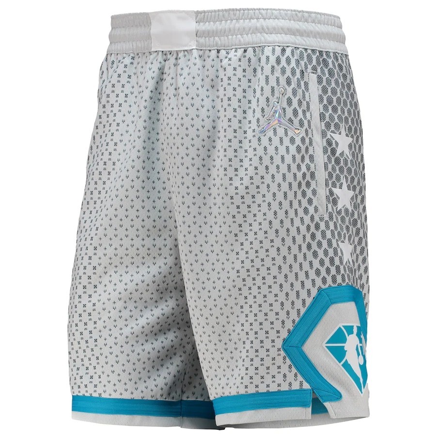 Novo Original NBA 2022 All Star Shorts Gray | Shopee Brasil