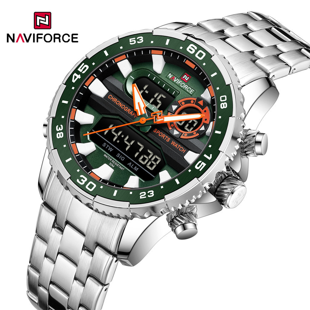 NAVIFORCE Men Watch Quartz Digital Military Sport Business Luxury ...