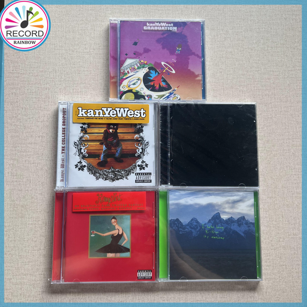 Kanye West The College Dropout, Graduation, Ye, My Beautiful Dark ...