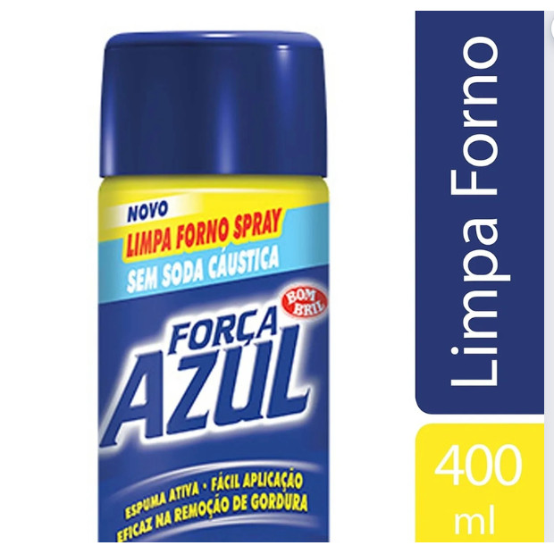 Espuma Ativada Limpa Forno Spray Forca Azul Bombril 400Ml | Shopee Brasil