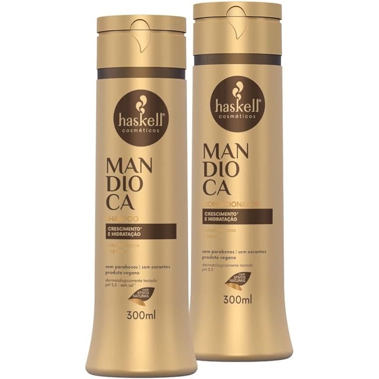 KIT HASKELL MANDIOCA SHAMPOO E CONDICIONADOR | Shopee Brasil