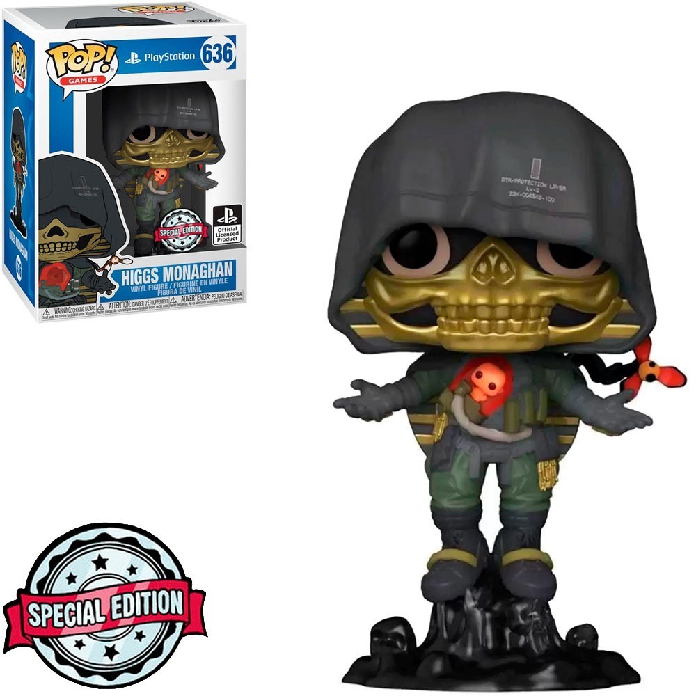 FUNKO POP PS 636 DEATH STRANDING "HIGGS MONAGHAN" EXCLUSIVO | Shopee Brasil