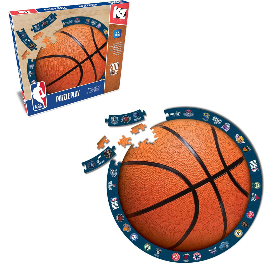 Quebra Cabeça Puzzle Play 200 Peças Nba 1258 Elka | Shopee Brasil