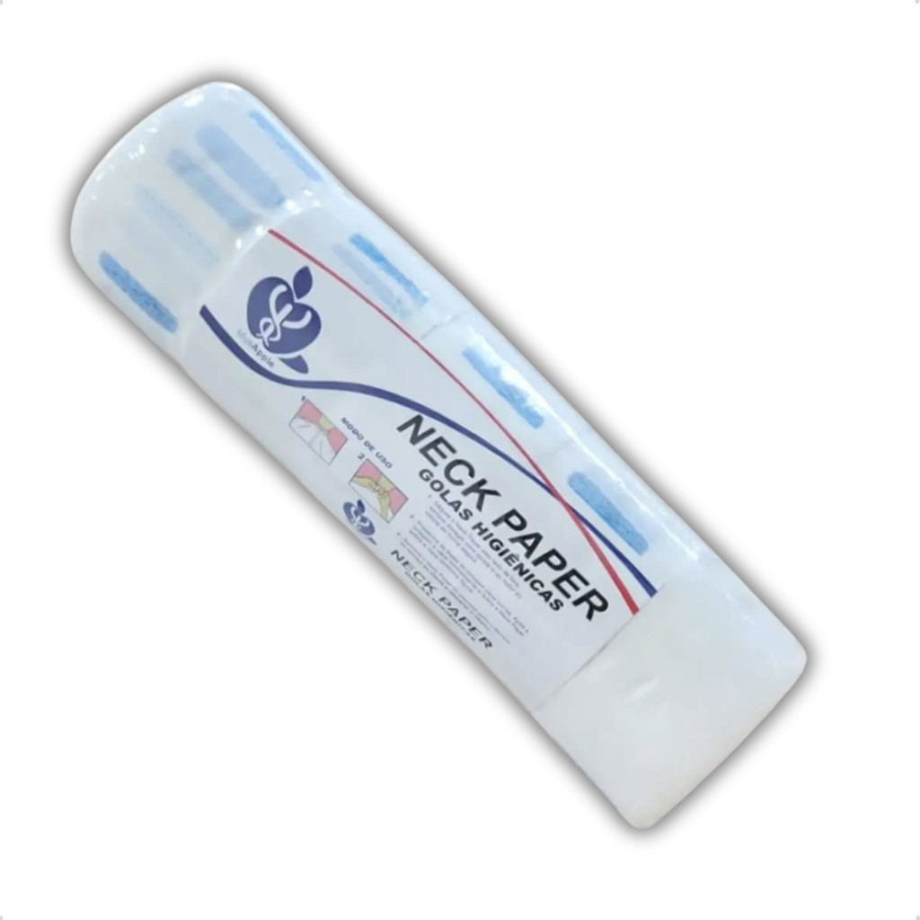 Gola Higiênica Neck Paper BlueApple 500un Profissional Barbearia ...