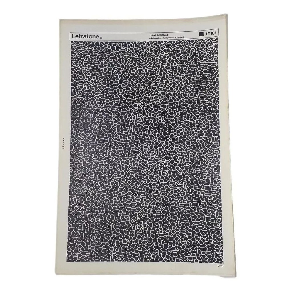 Letratone Letraset Retícula Adesiva Folha 25 X 38cm LT101 | Shopee Brasil