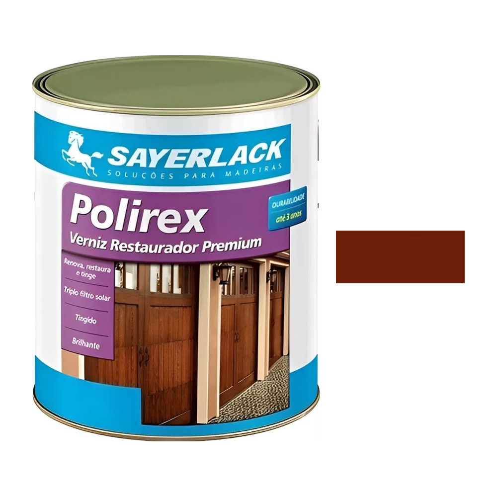 Polirex Sayerlack Restaurador Brilhante Verniz Imbuia 900ml | Shopee Brasil