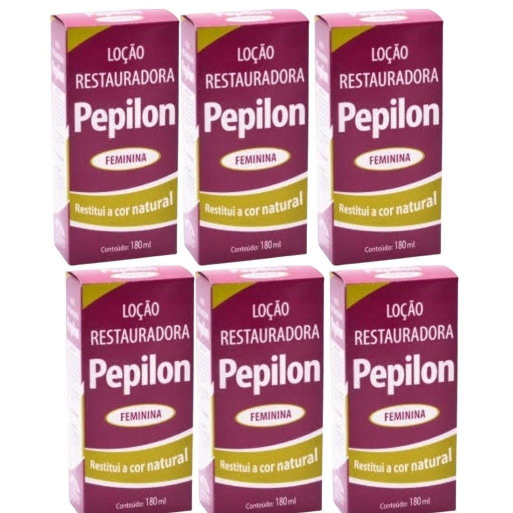 Kit 6 Loção Capilar Restauradora Feminina 180Ml - Pepilon | Shopee Brasil
