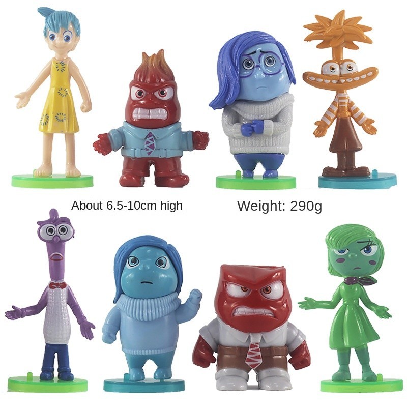 INSIDE OUT Ação Figura Doll Disney Anxiety Sadness Anger Joy Fear ...