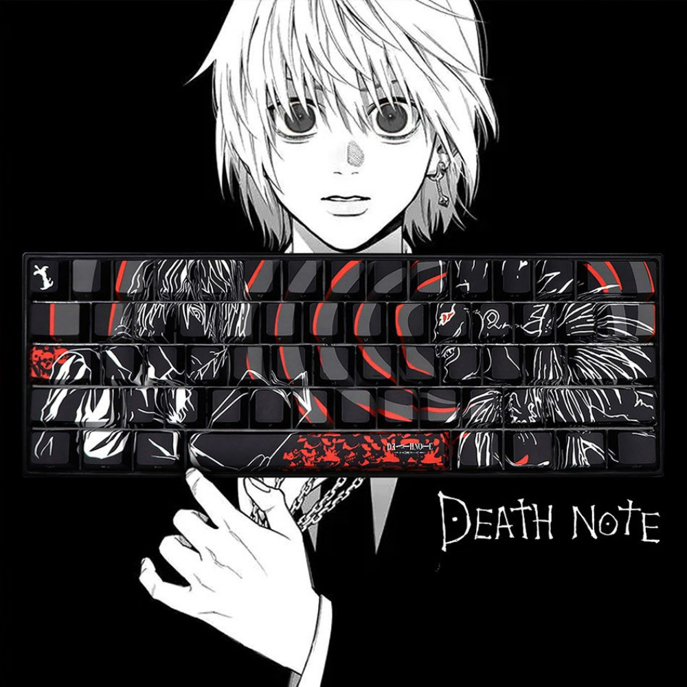 Death Note Keycap Cherry Profile 136 Teclas PBT Carta De Sublimação De ...
