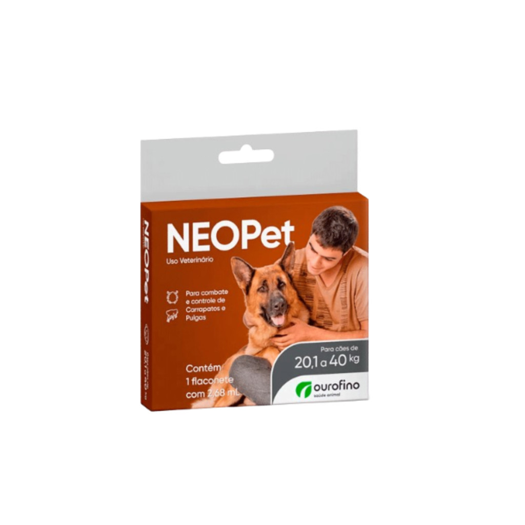 NEOPET PARA CÃES DE 20 A 40 KG ANTIPULGAS E CARRAPATOS 1 UND | Shopee ...