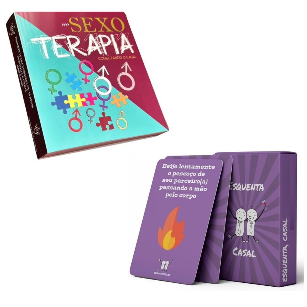 Kit Jogos de Carta Esquenta Casal E Sexo Terapia | Shopee Brasil