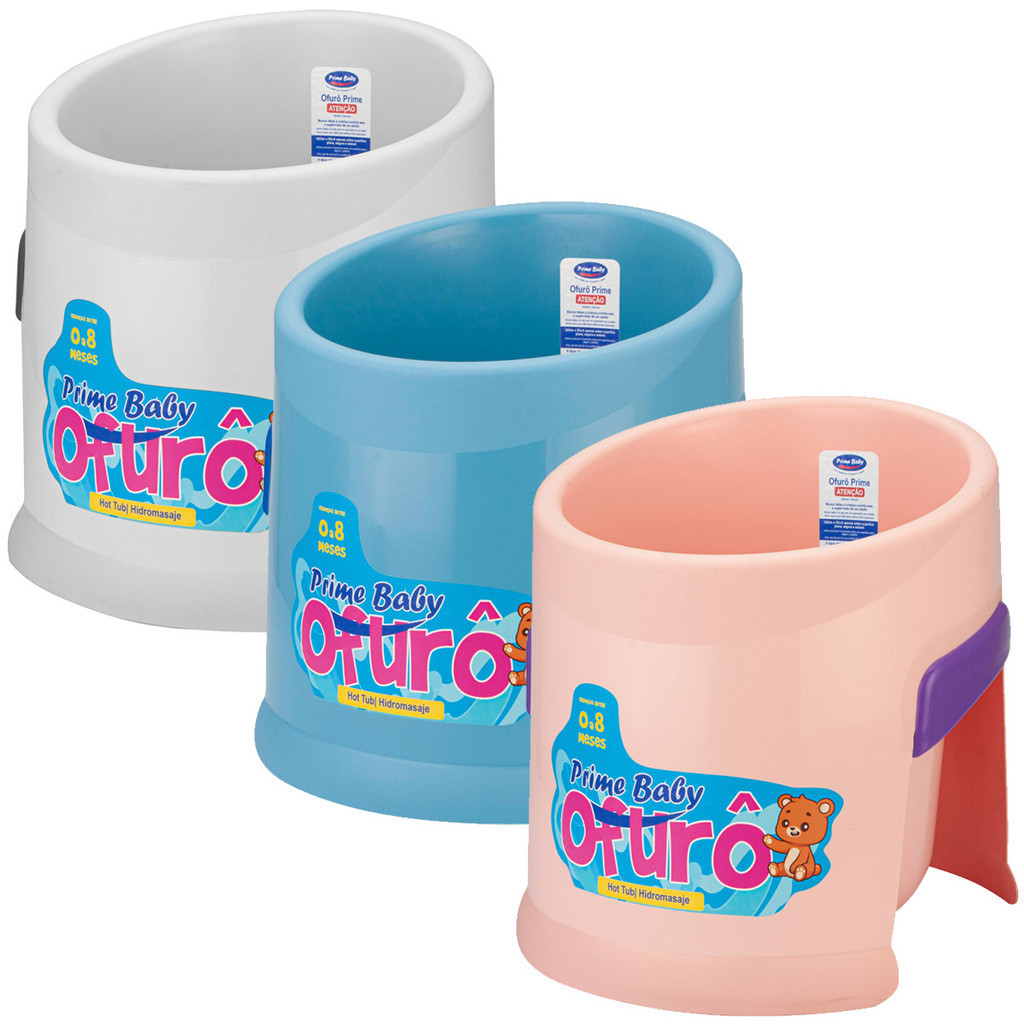 Banheira Banho Infantil Ofurô Para Bebê 0 a 8 Meses Ergonômico Com Alça ...
