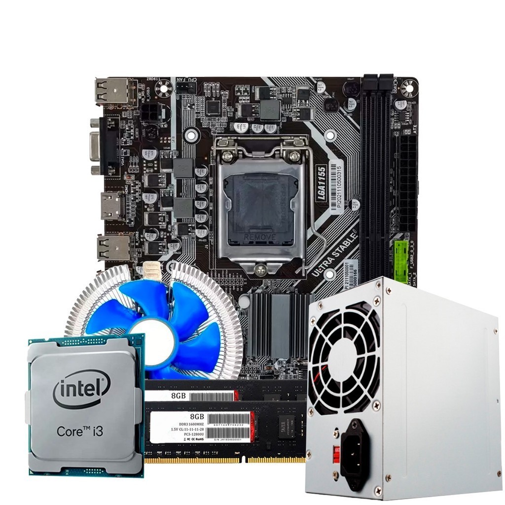 Kit Upgrade Pc Gamer Intel Core I3 + Ddr3 16GB + Placa Mae H61 Slot M2 ...