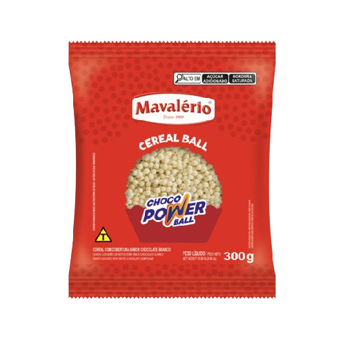 Mavalério Choco Power Ball Micro Chocolate Branco 300G | Shopee Brasil