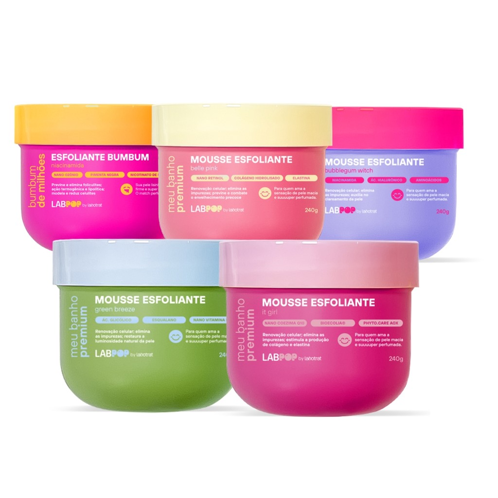 Mousse Esfoliante Corporal Hidratante Labpop Labotrat 240g | Shopee Brasil