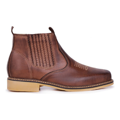 Butina Country De Couro Legitimo Masculina Latex Leve Bota Texana ...