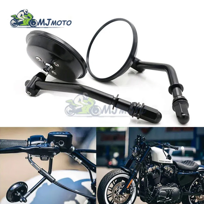 M8 Espelhos Retrovisores Laterais De Motocicleta Para Harley Dyna