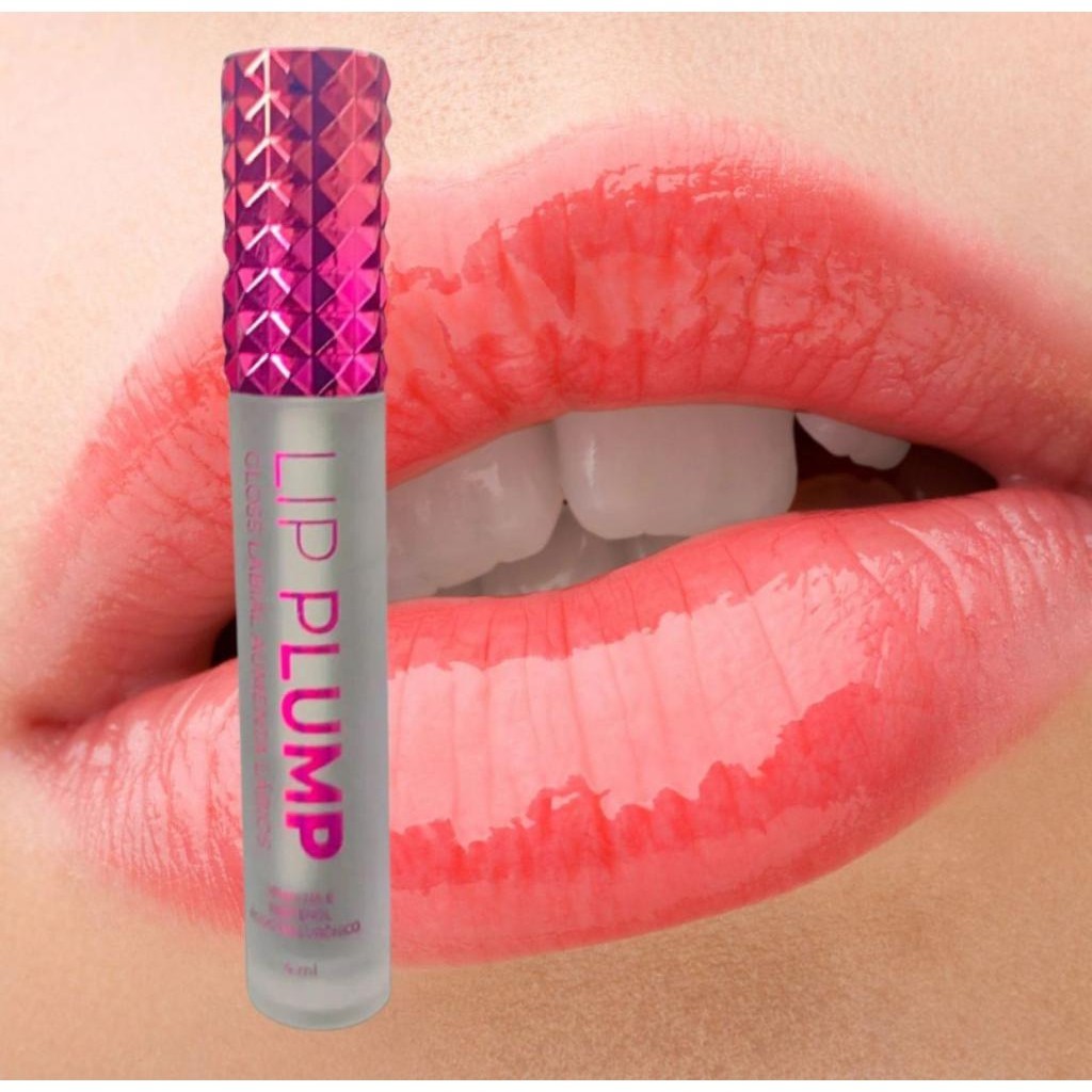 Gloss Labial Brilho de Boca Efeito Botox Aumenta Volume Limp Plump ...