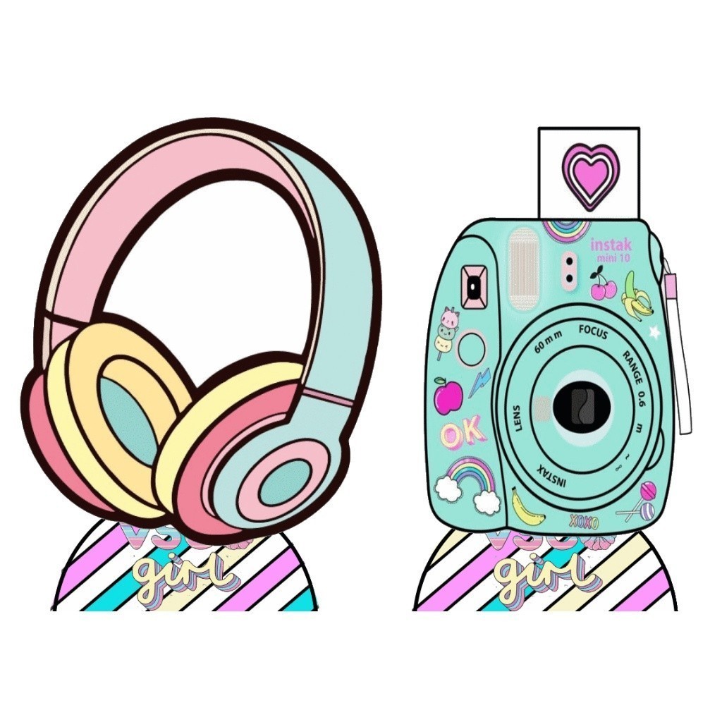 vsco girl kit decoração de festa infantil 4 display de mesa 20cm ...