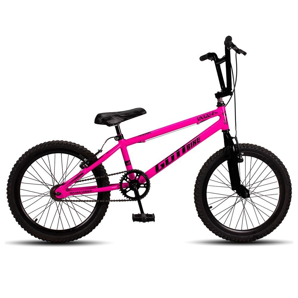 Bicicleta Infantil Aro 20 Bmx Freio V-Brake Rosa e Preto Gottbike ...