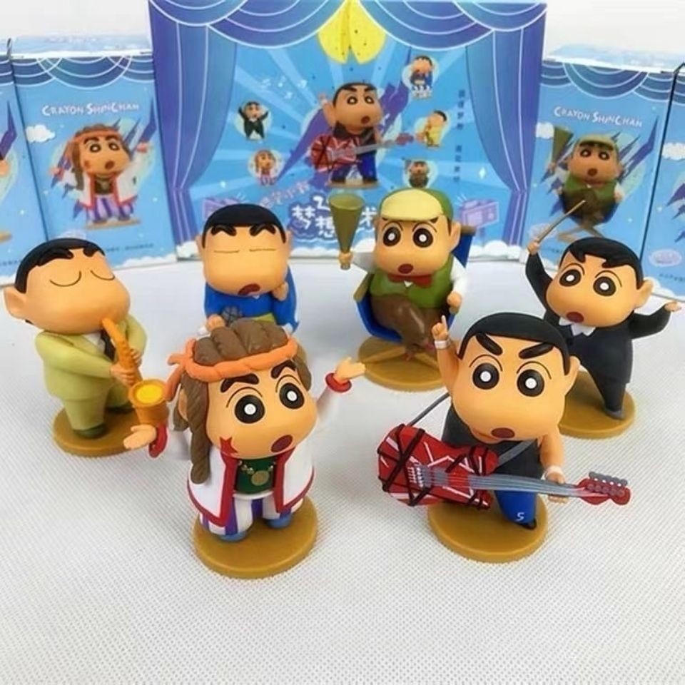 Crayon Shin Chan Blind Box Artist Series Cute Desk Decoração Tabela ...
