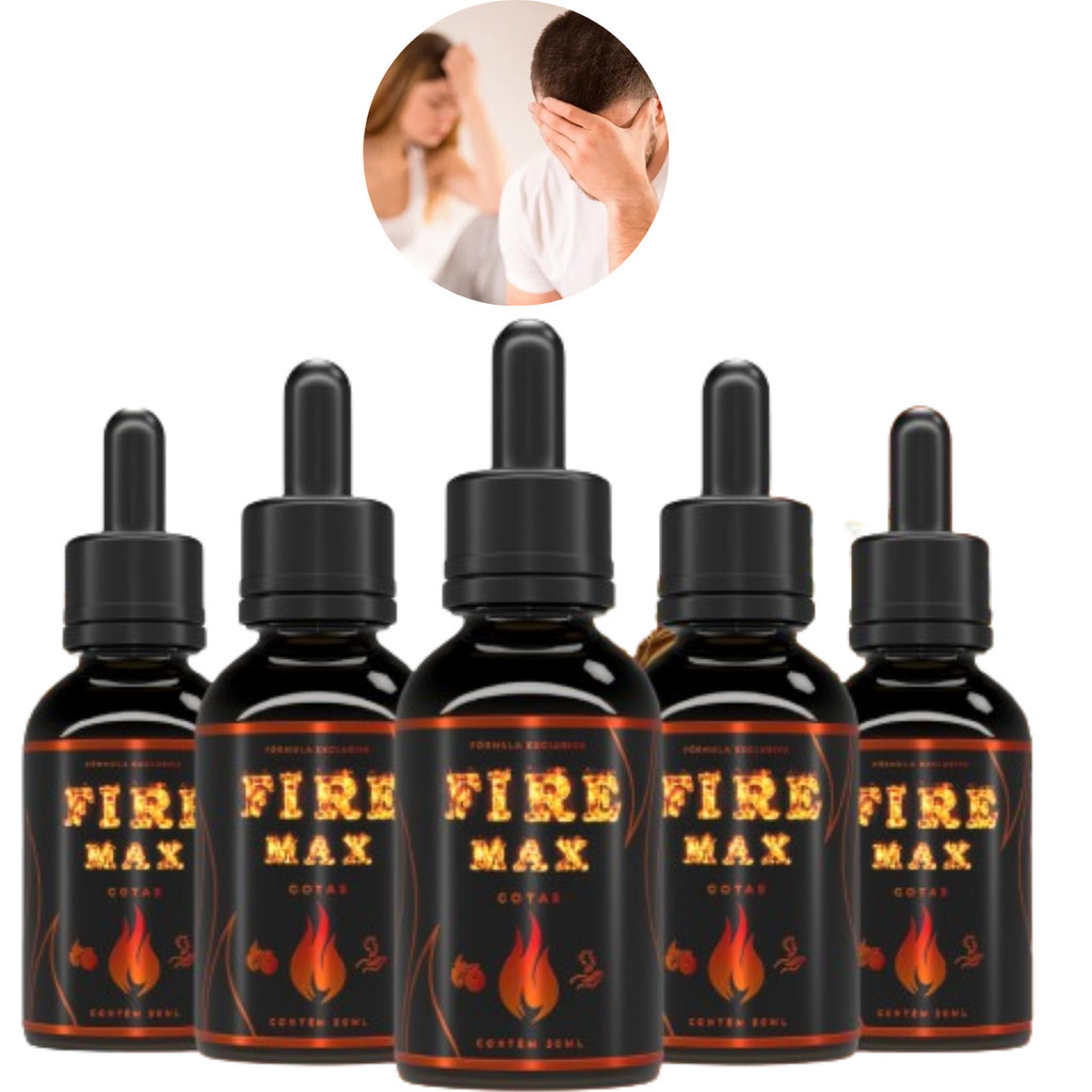 Kit 3 Frascos Fire Max Gotas Super Potente Oficial | Shopee Brasil