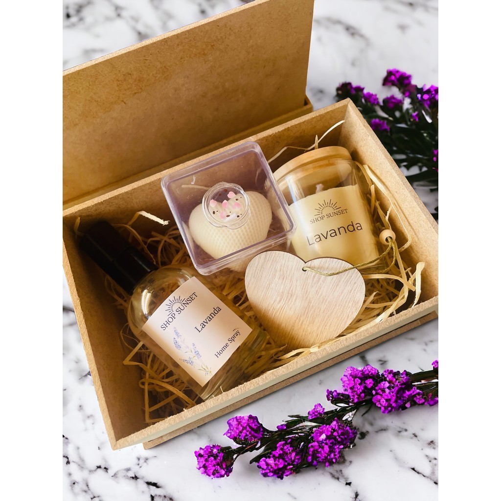 Mini Box Presente Lavanda | Shopee Brasil