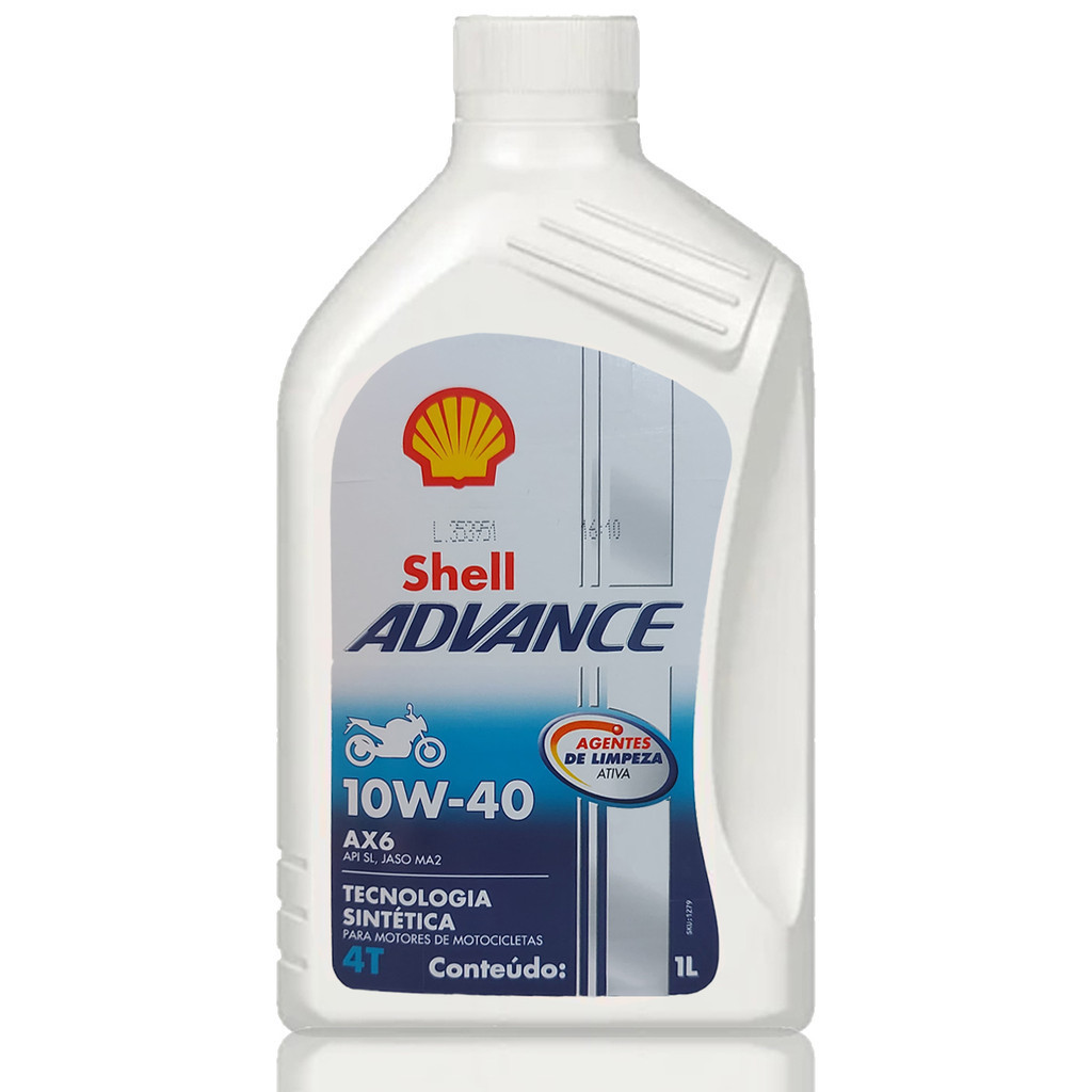 Óleo De Motor Shell Advance AX6 10W40 Lubrificante Api SL Jaso MA2 - 1 ...