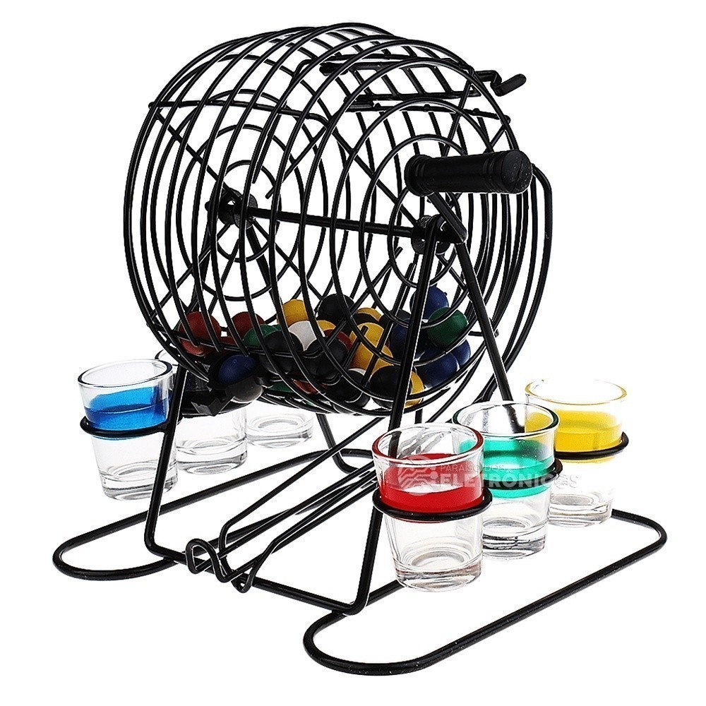 Jogo De Bingo Roleta Com 6 Copos Shot Drinks Brincar - UTILIMIX ...