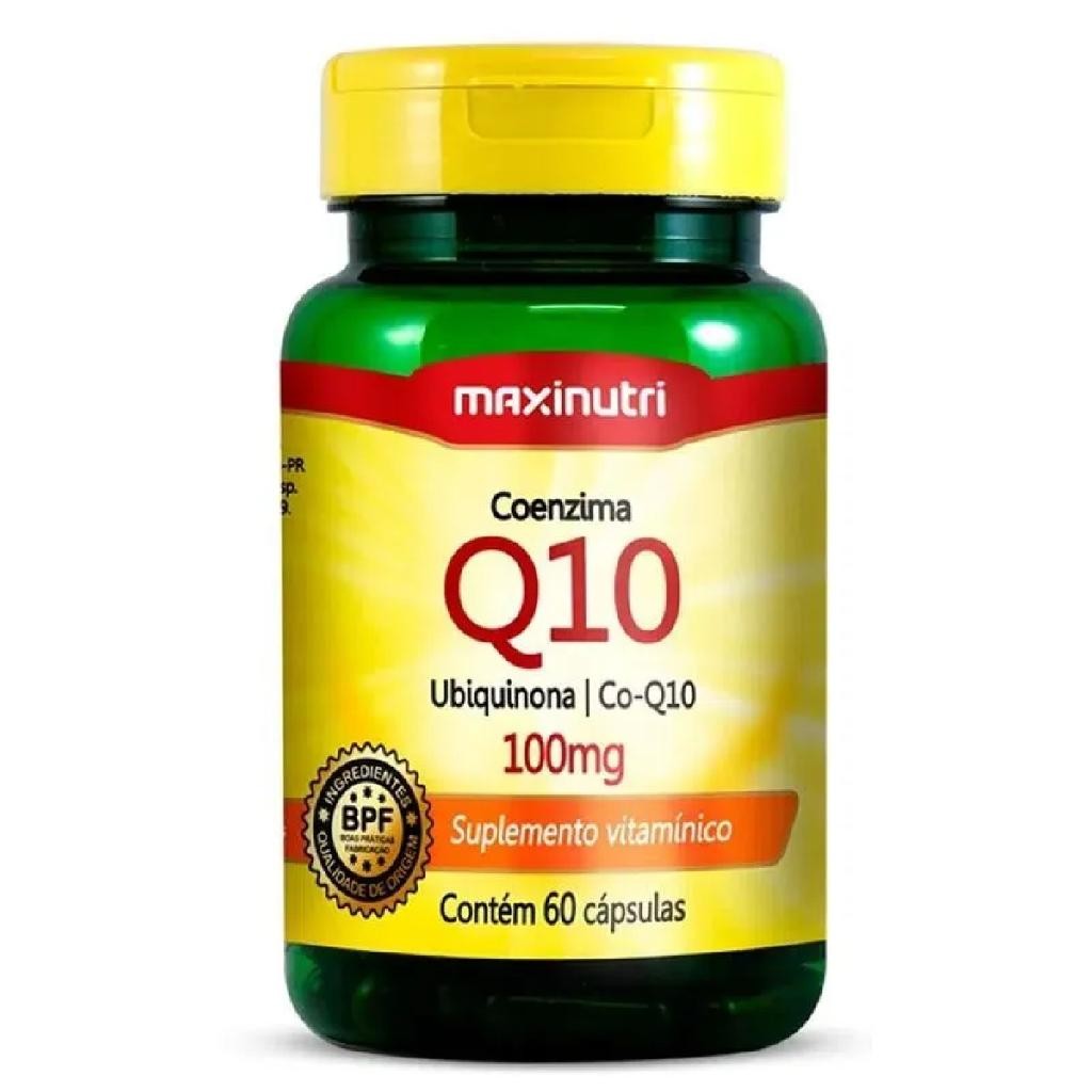 Suplemento Coenzima Q10 Ubiquinona 100mg 60 Cápsulas Maxinutri | Shopee Brasil