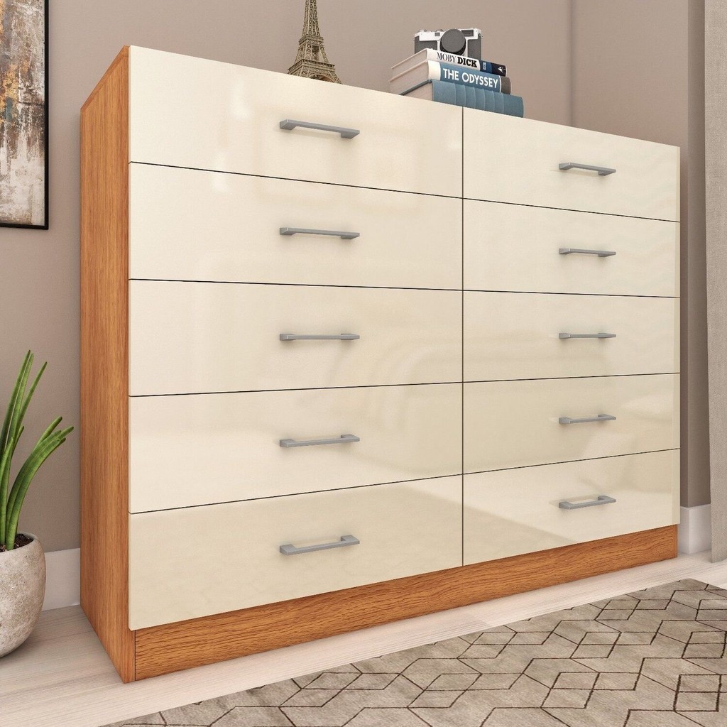 Cômoda para Quarto 10 Gavetas Caribe | Shopee Brasil