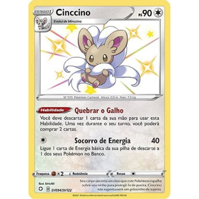 Cinccino (SV094/SV122) - Carta Avulsa Pokemon | Shopee Brasil
