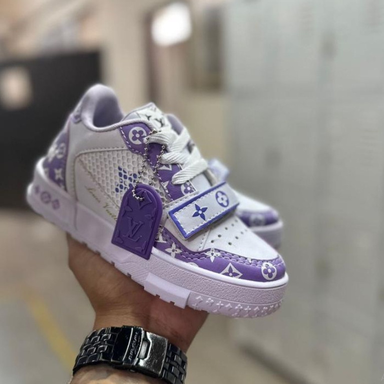 tenis infantil lv louis vuiton velcro feminino e masculino novo SUPER ...